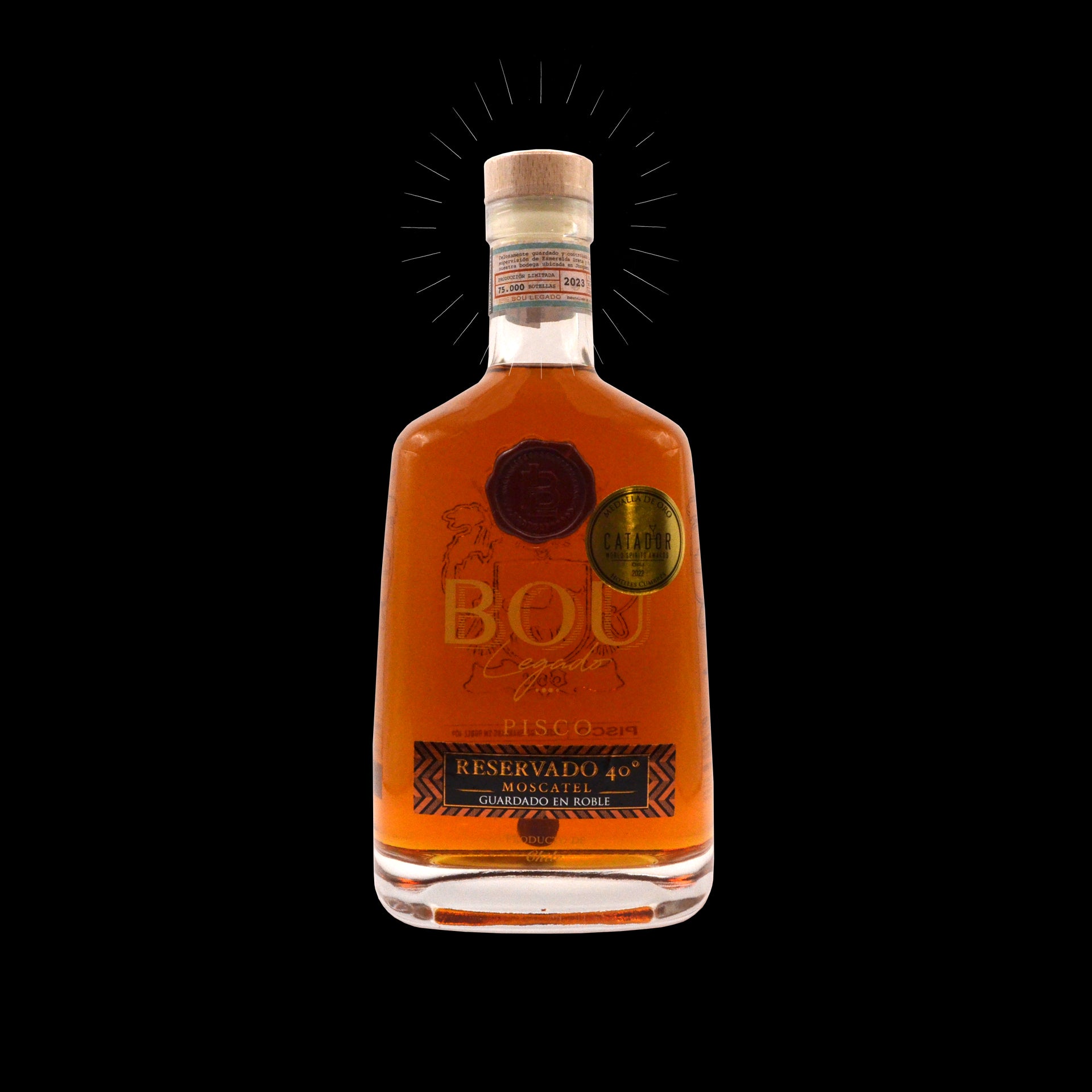 Pisco Bou Legado Guardado en Roble 40° – Revolución Pisco